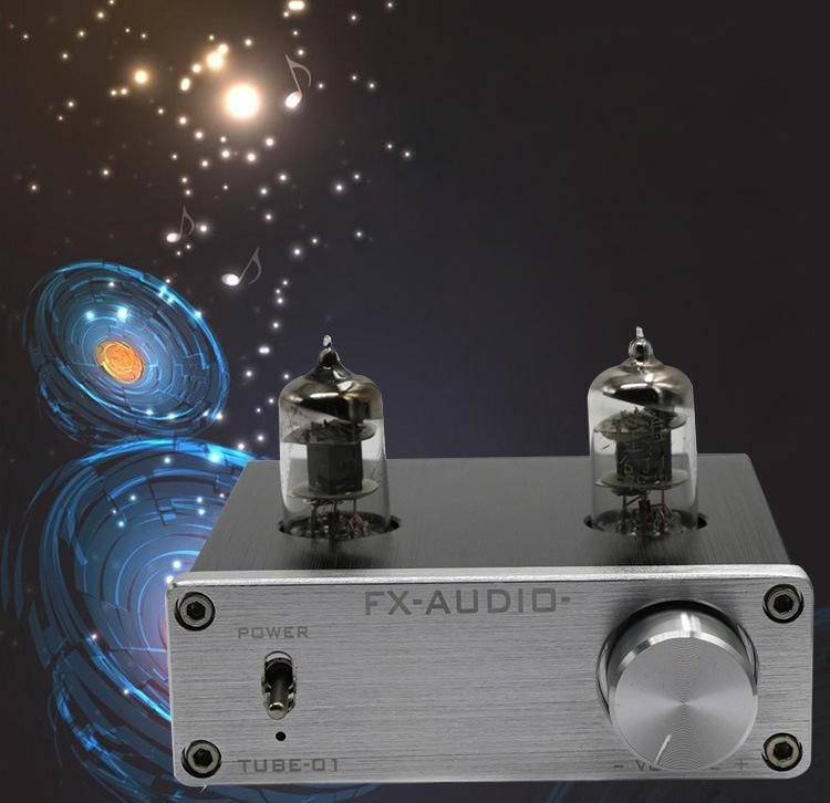 FX-TUBE-01 HiFi 6J1 Preamp Vacuum Tube Amplifier Buffer Mini Hifi Prea ...