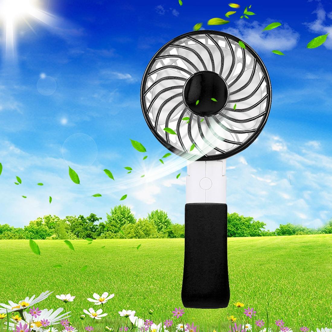 SEMA Foldable Handheld Rechargeable Mini Battery Fan with 3 Speed Cont ...