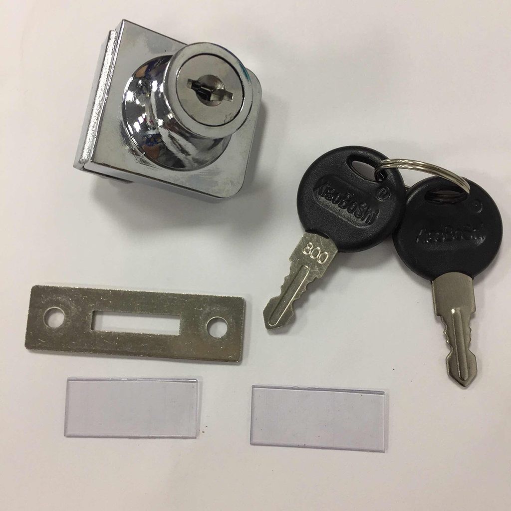 Heavy Duty Display Cabinet Showcase Lock Glass Door Lock 35x32mm B ...