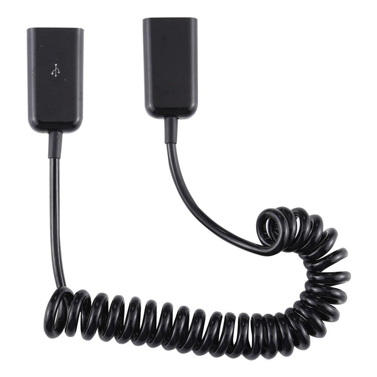 USB Female To Female USB Extension Cable USB Extender Adapter Spring C ...