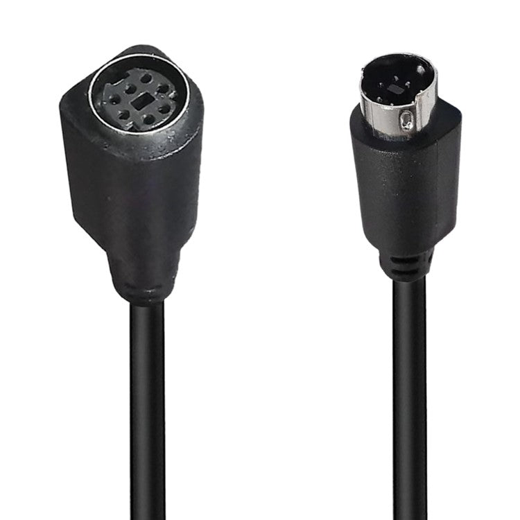 Mini DIN 7 Pin Cable 1.8 Meter Male to Female Straight Connector Coppe ...