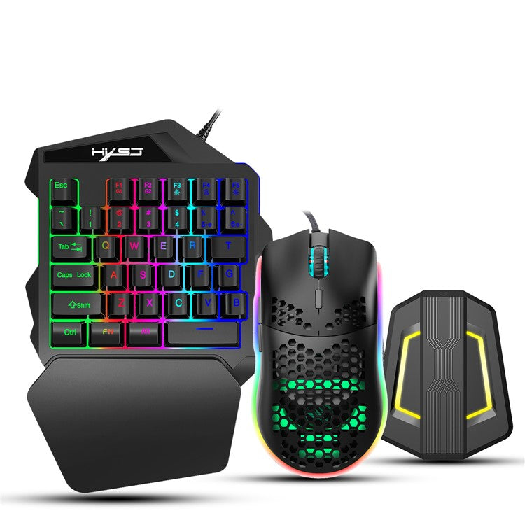 HXSJ P6 Keyboard Mouse Converter + J900 Honeycomb Programmable Gaming ...
