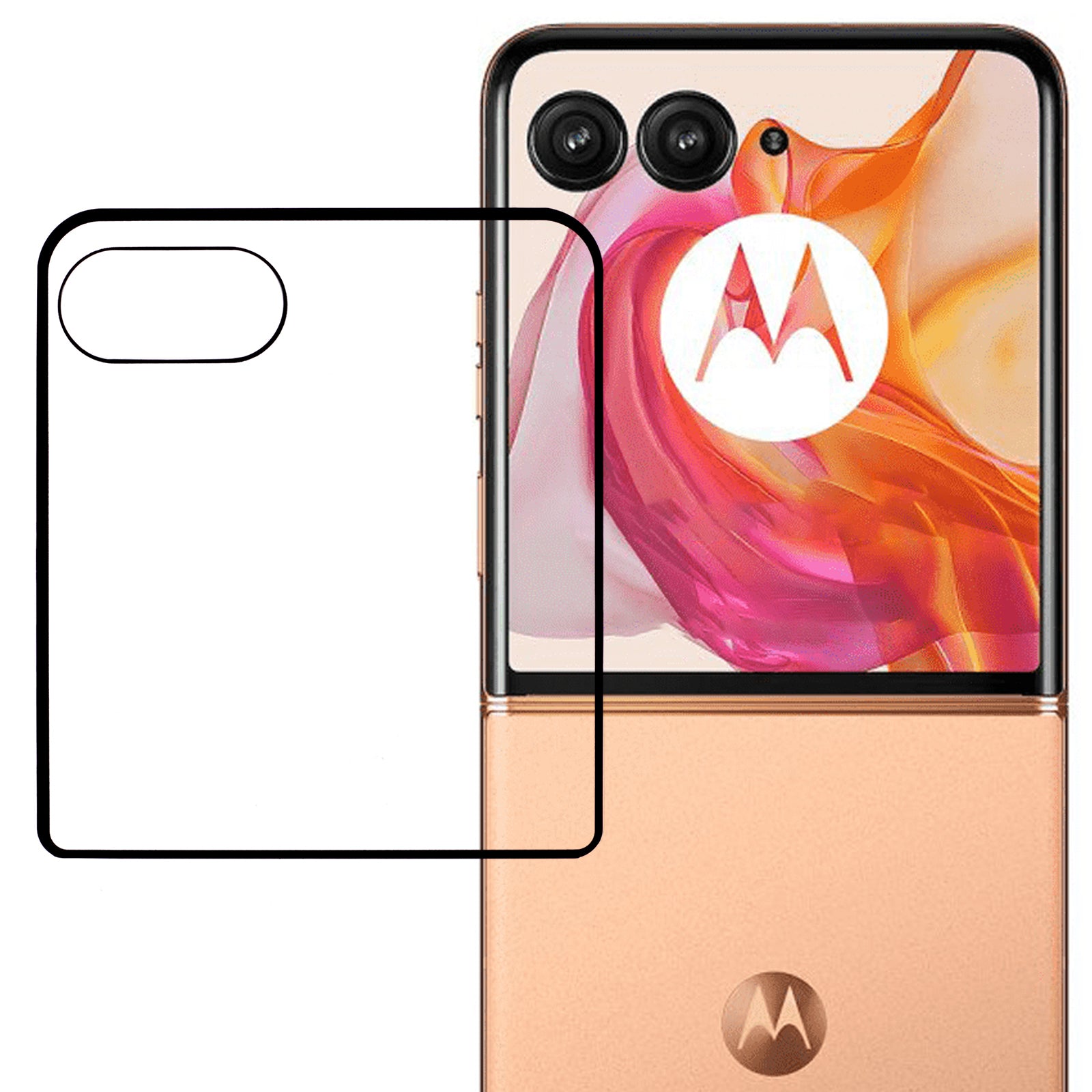 For Motorola Razr 50 Ultra 5G Tempered Glass Rear Screen Film Lens Cut ...