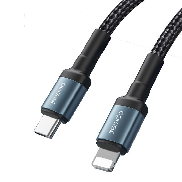 YESIDO CA76 PD 20W Type-C to Lightning Charging Cable 1.2m Braided Dat ...