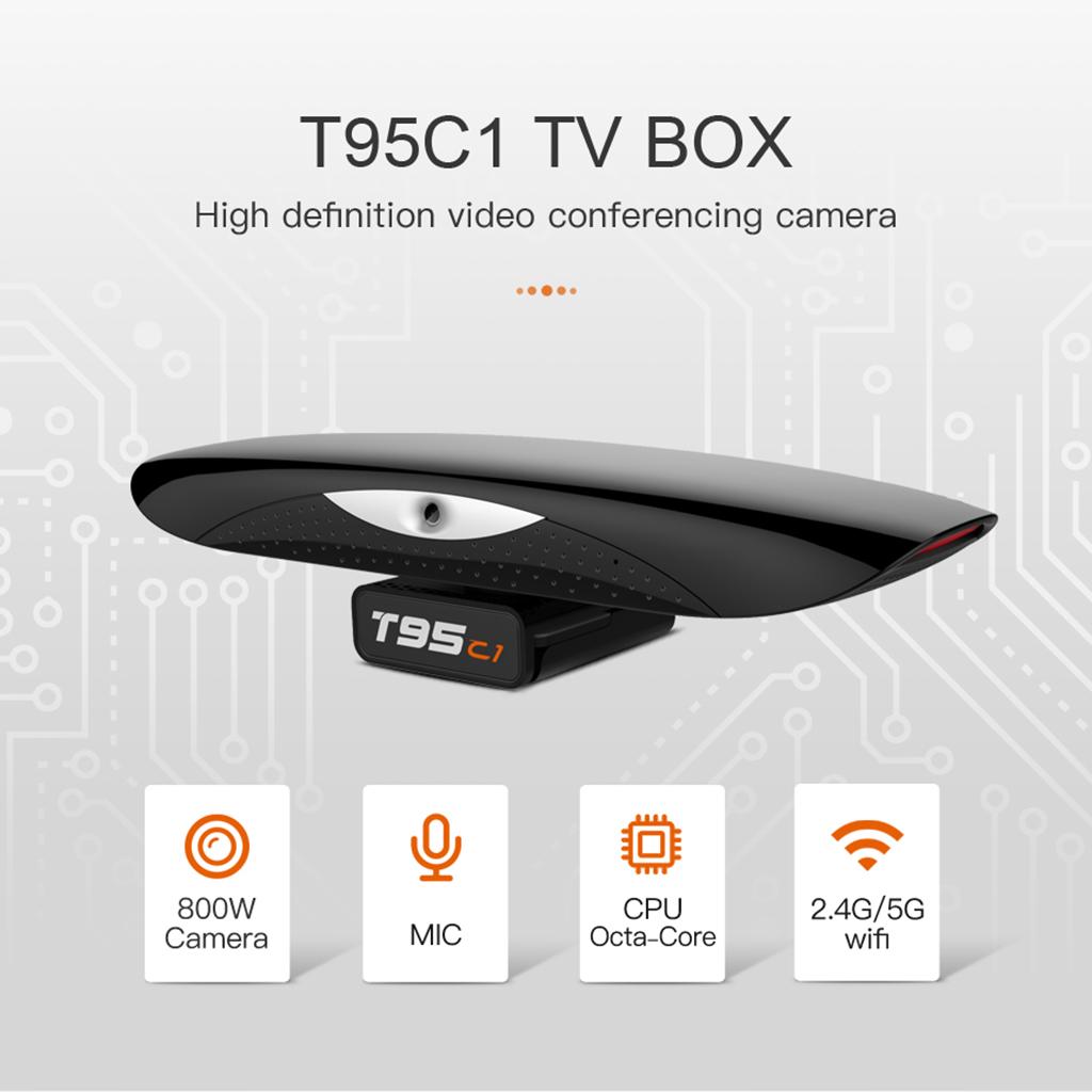 2G+16G STB T95C1 Octa Core WiFi BT 2.4G/5G 4K Media Player AU Plug ...