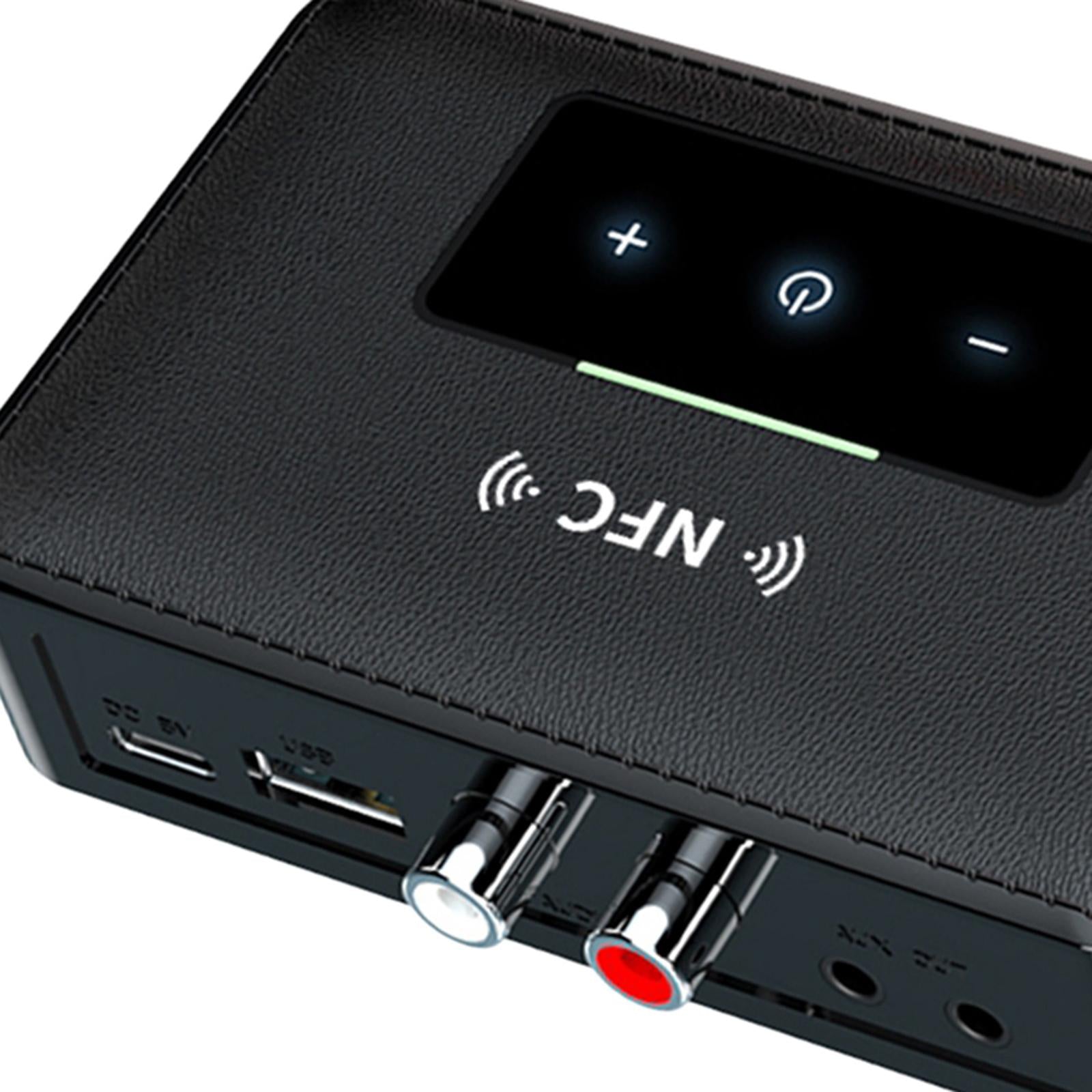 Transmitter Receiver NFC to 2 RCA Audio Adapter Bluetooth 5.0 Easy Set ...