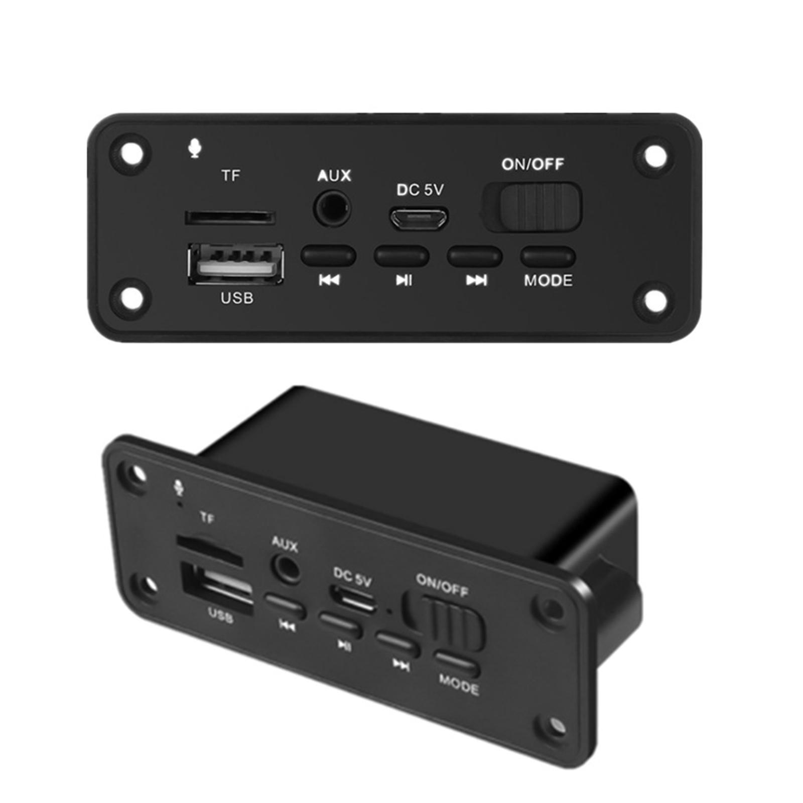 MP3 Decoder Board 5V AUX Input Player Support MP3 USB TF Card Function ...
