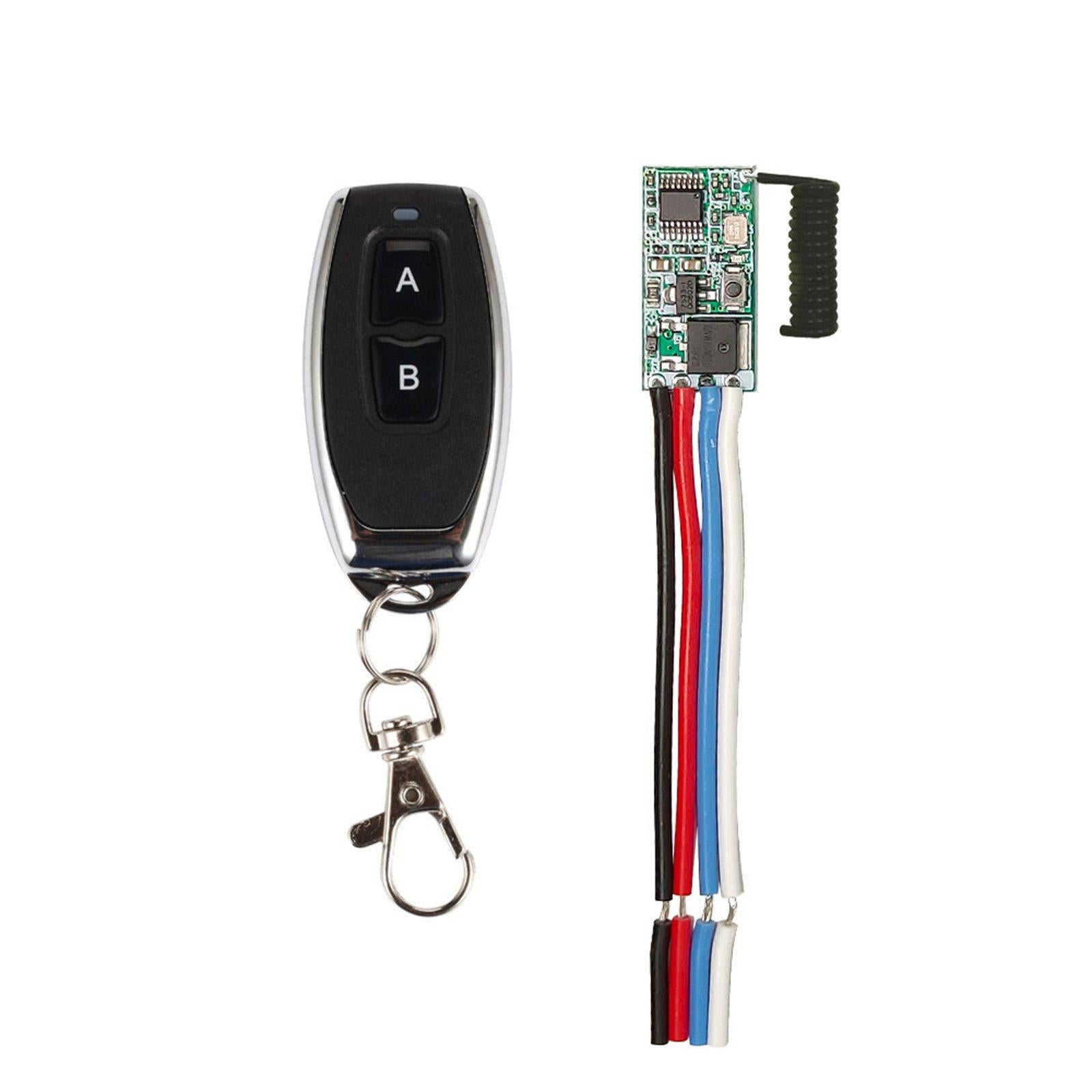 RF 433MHz Mini Wireless Remote Control Switch Receiver AB Black Antenn ...