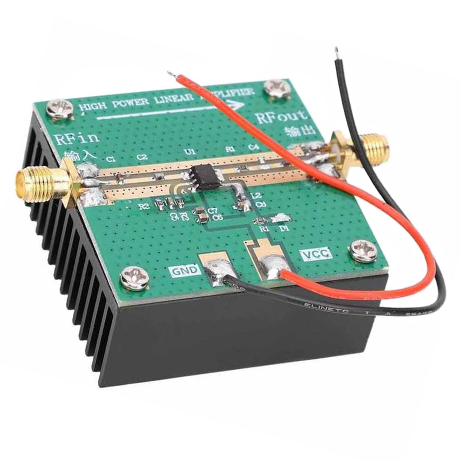 RF Power Amplifier with Heat Sink 1W Amplification Module for FM Ham R ...