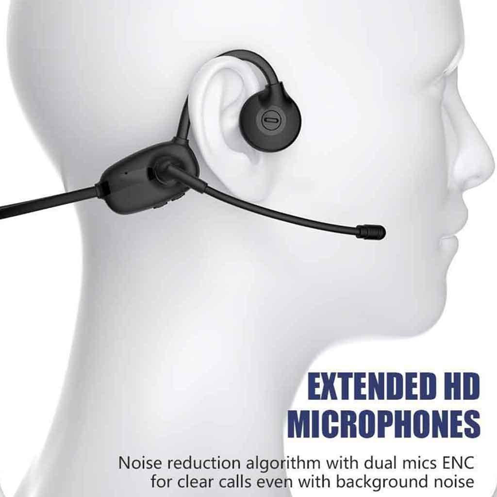 Bone Conduction Wireless for Running Driving Bicycling Trucker Waterpr ...