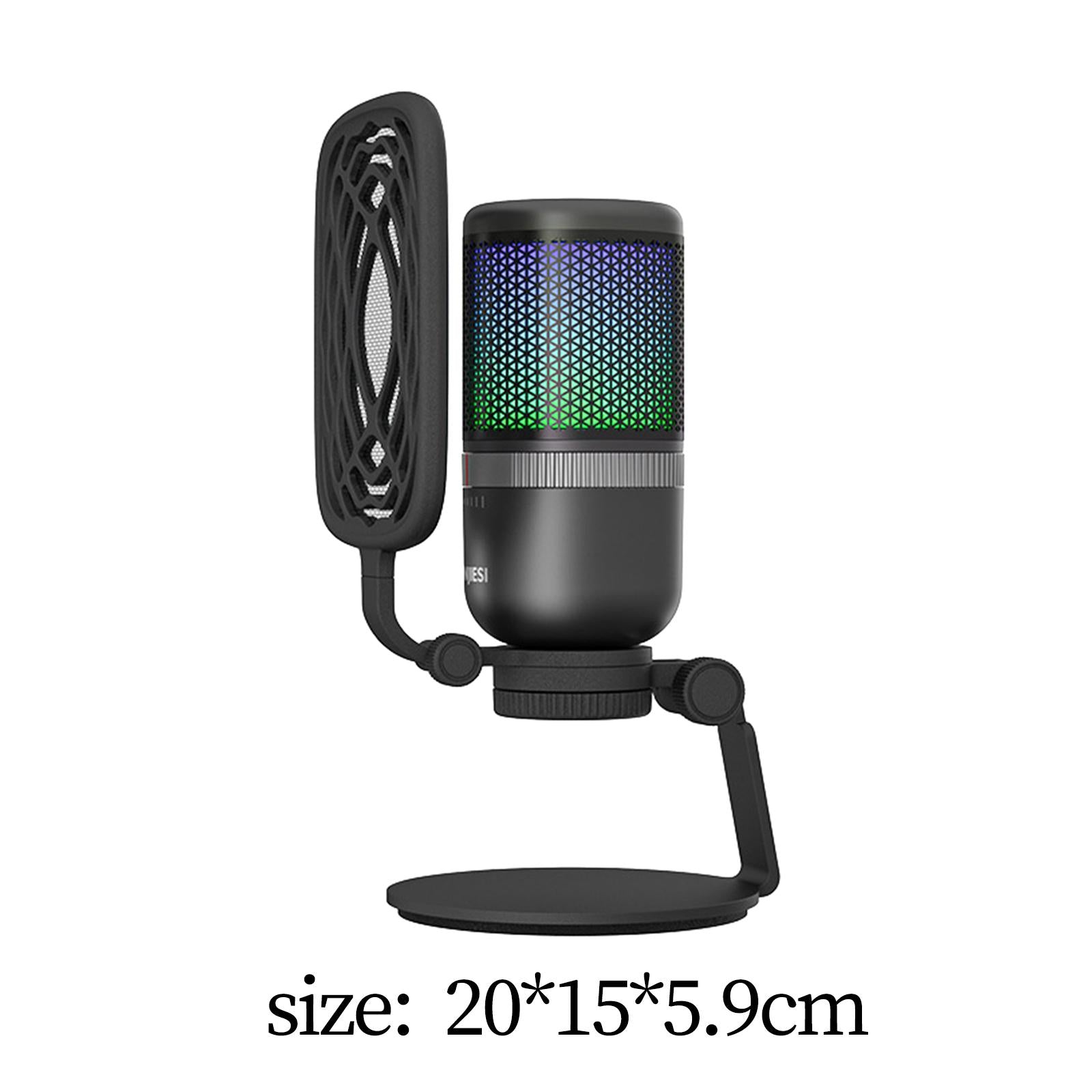 USB Microphone Volume Control Knob Studio and Computer Condenser Mic ...
