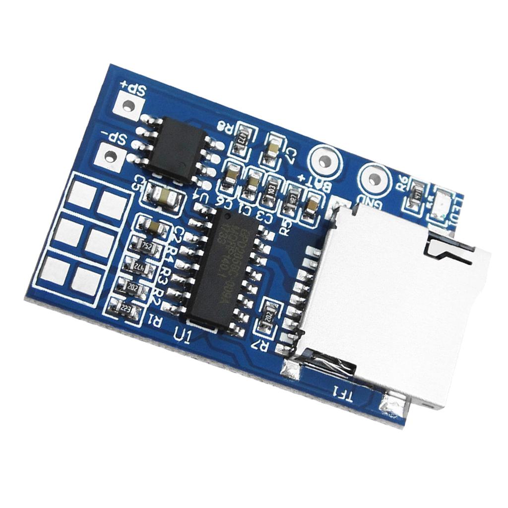 TF Card MP3 Decoding Module 3.7-5V Power 2W Mixed Mono Memory Player M ...