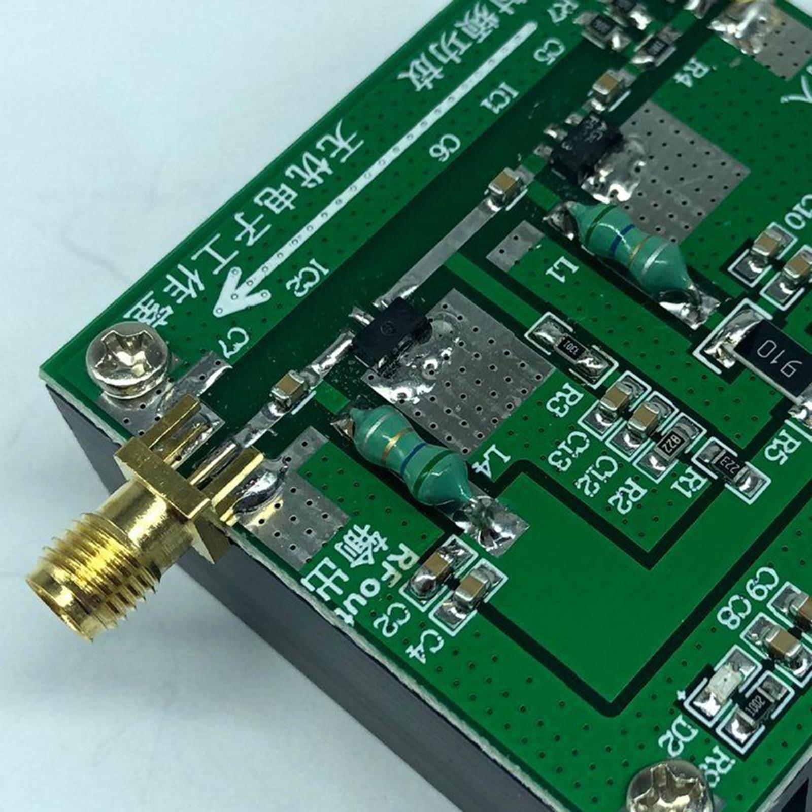 10MHz 500MHZ 1.5W FM UHF RF Power Amplifier with Heatsink for Ham Radi ...