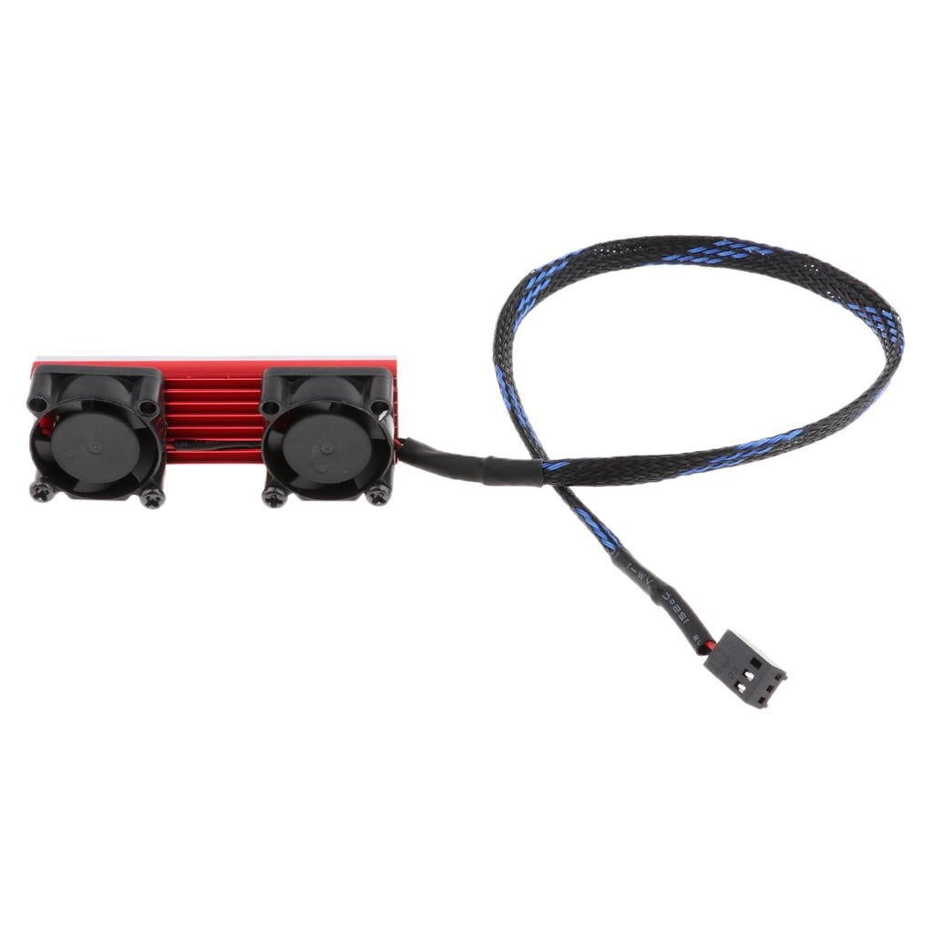 PCIE M.2 SSD 2280 3 Pin Dual Active Cooling Fan Heatsink Radiator Fin ...
