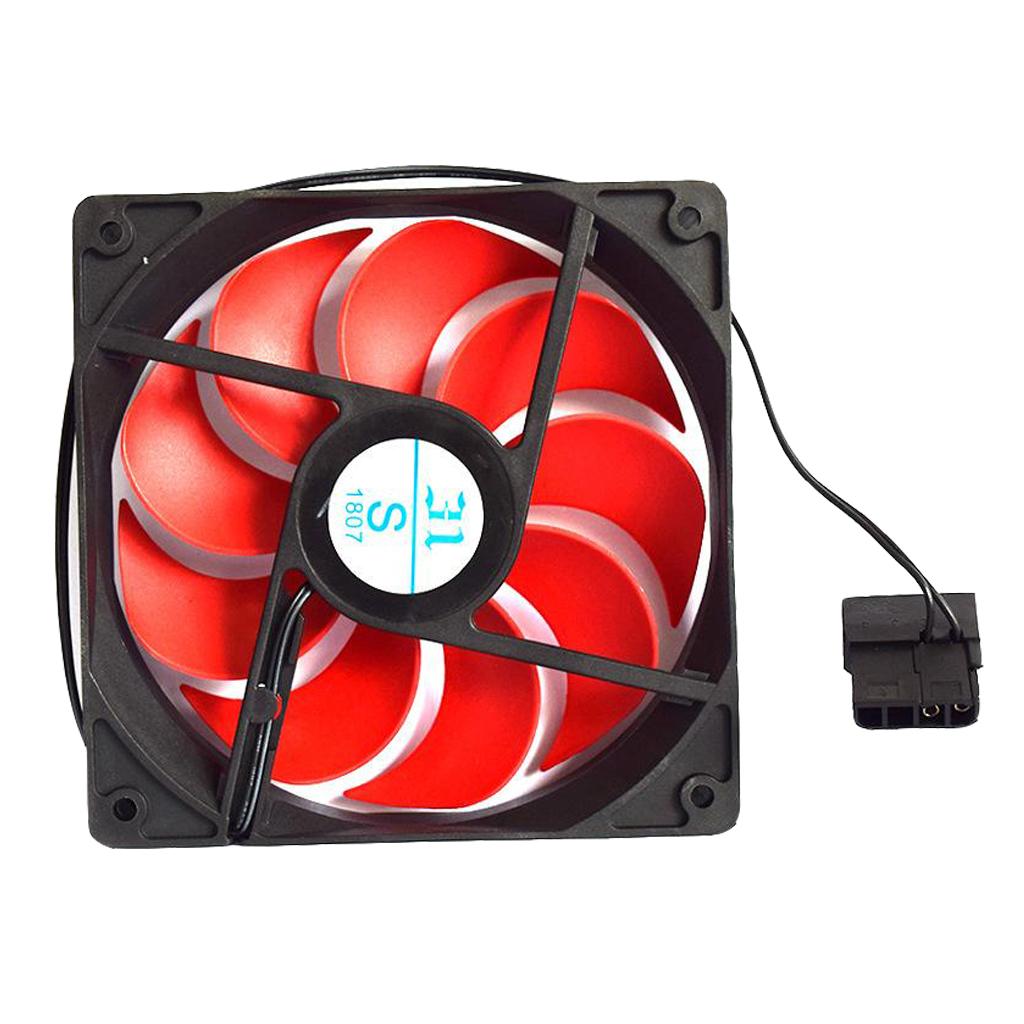 4 Pin Port 12CM Chassis Computer Case Mute Cooling Fan without box ...