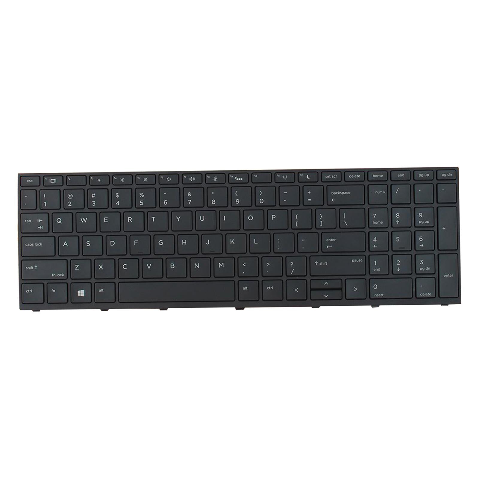 Laptop Keyboard English Layout Keypad Black for HP Probook 450 G5 455 ...