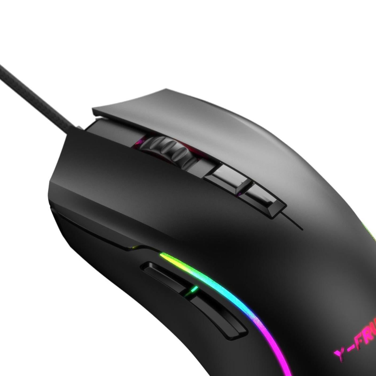 7 Button Wired Gaming Mouse Comfortable 7200DPI Ergonomic Mice RGB Bac ...