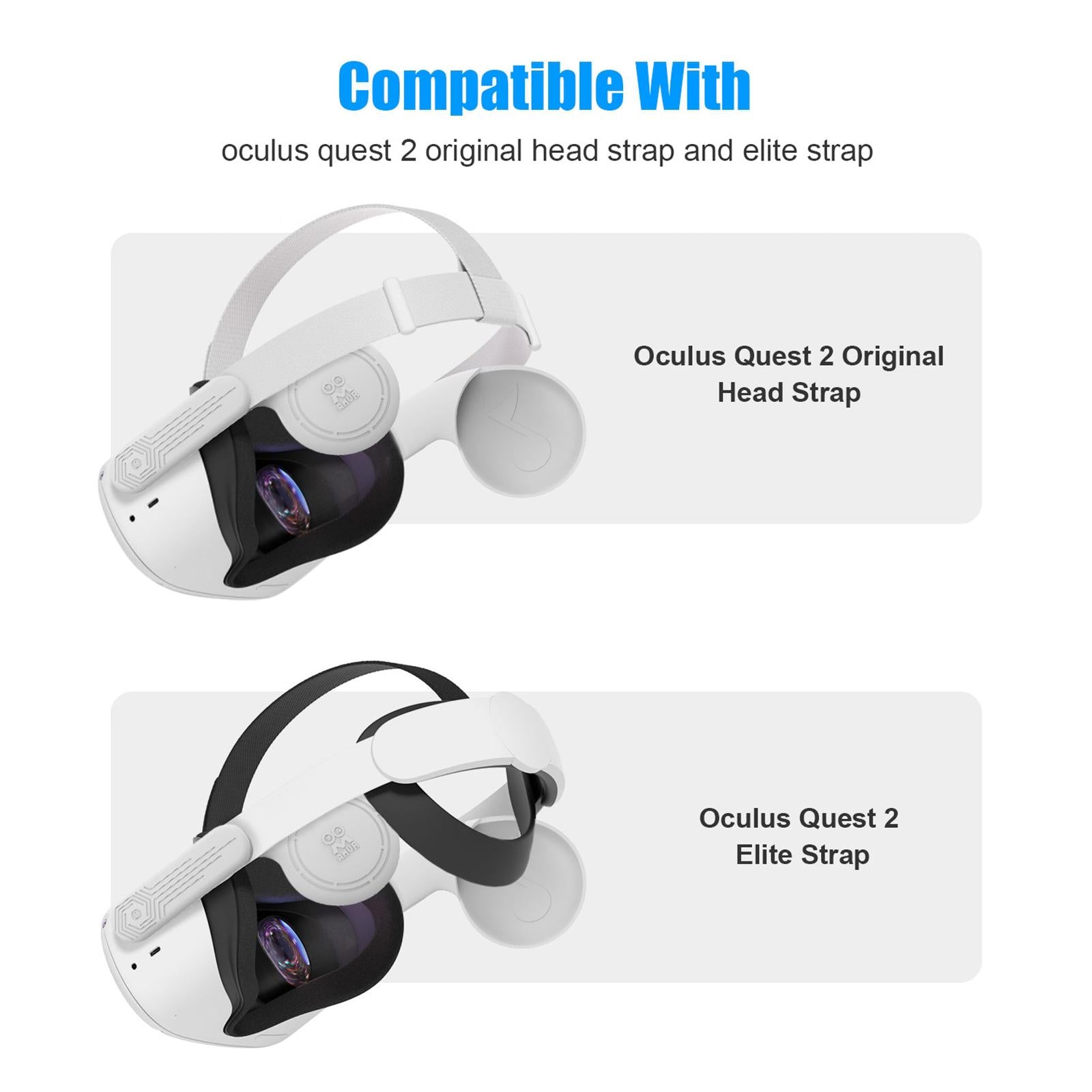 Silicone VR Ear Muffs For Quest 2 VR Headset Enhancing Sound Solution ...