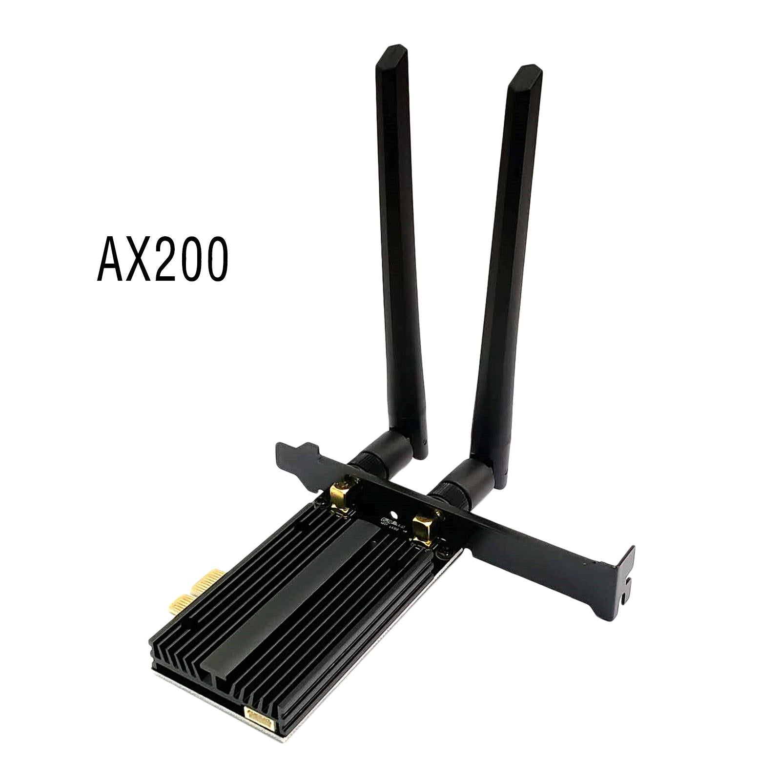PCIe Wifi Adapter Cards Wi-Fi Card Ultra Low Latency for Desktop AX200 ...
