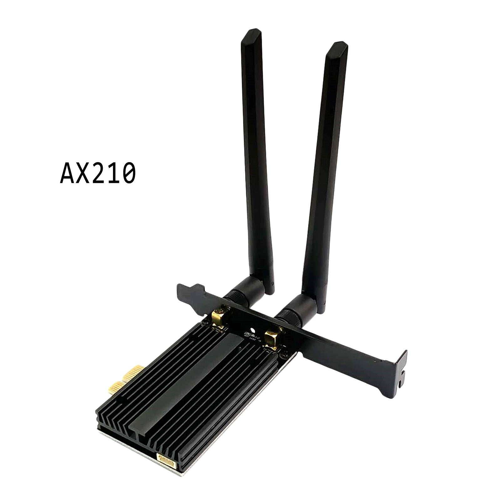 PCIe Wifi Adapter Cards Wi-Fi Card Ultra Low Latency for Desktop AX210 ...