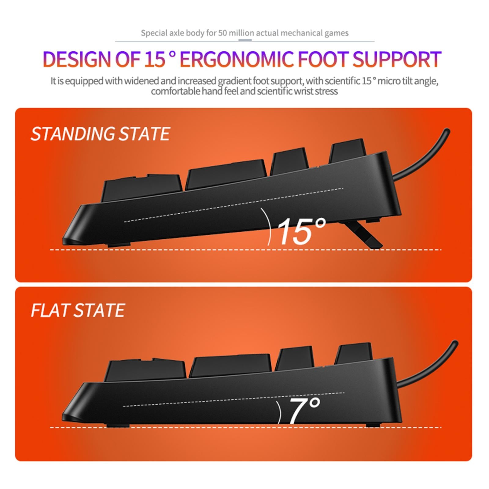 Wired Detachable Panel for Gaming Computer Desktop Mixed Light Black ...