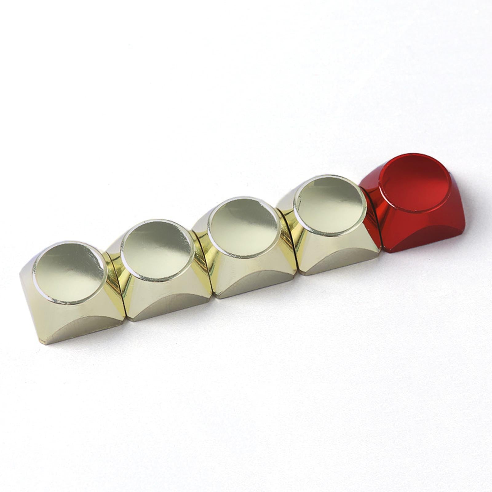 5 Keys Keycaps Set Aluminium Alloy KeyCaps ESC Direction keycap Gold P ...