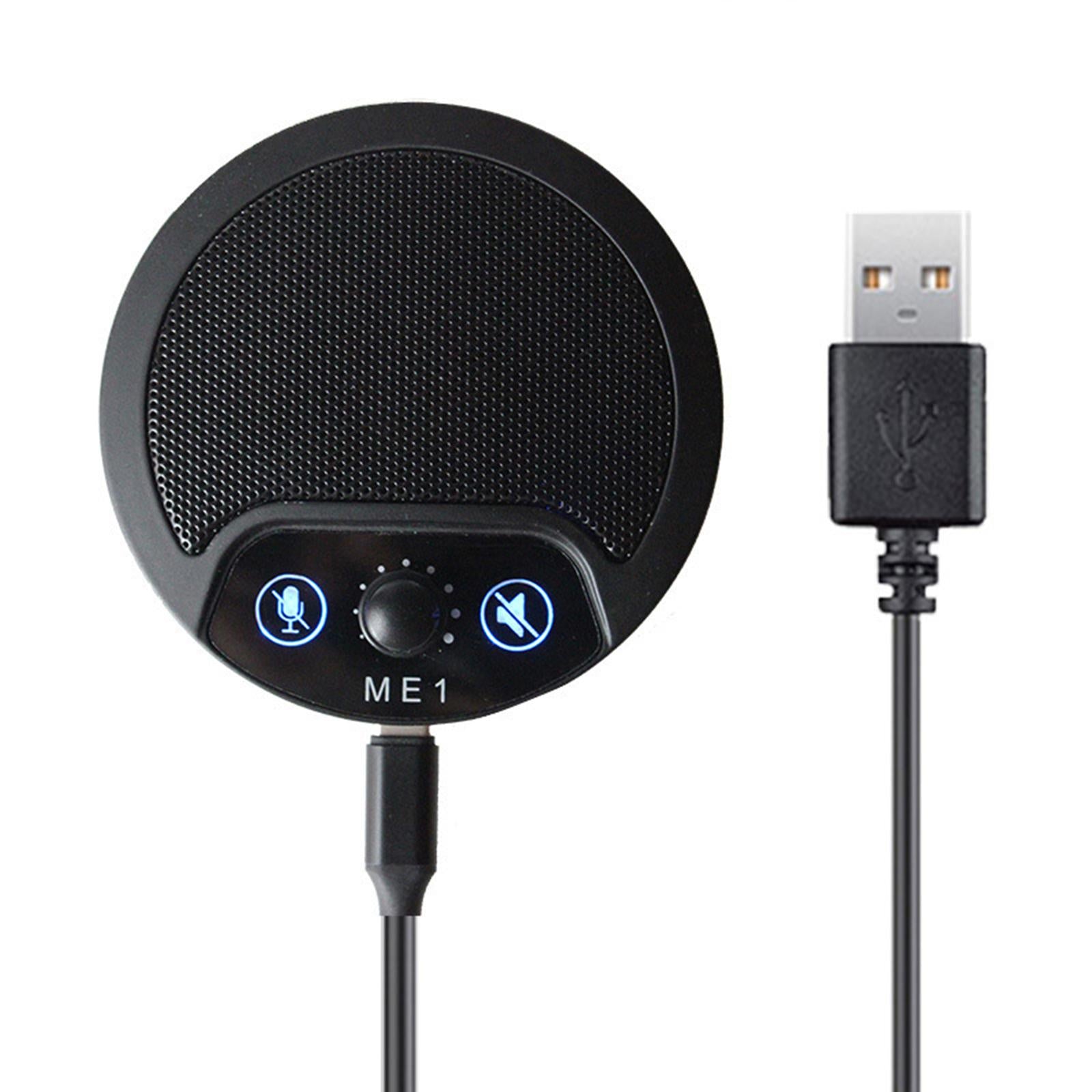 Microphone Built-In Speaker Plug Play for Video Conference Interviews ...