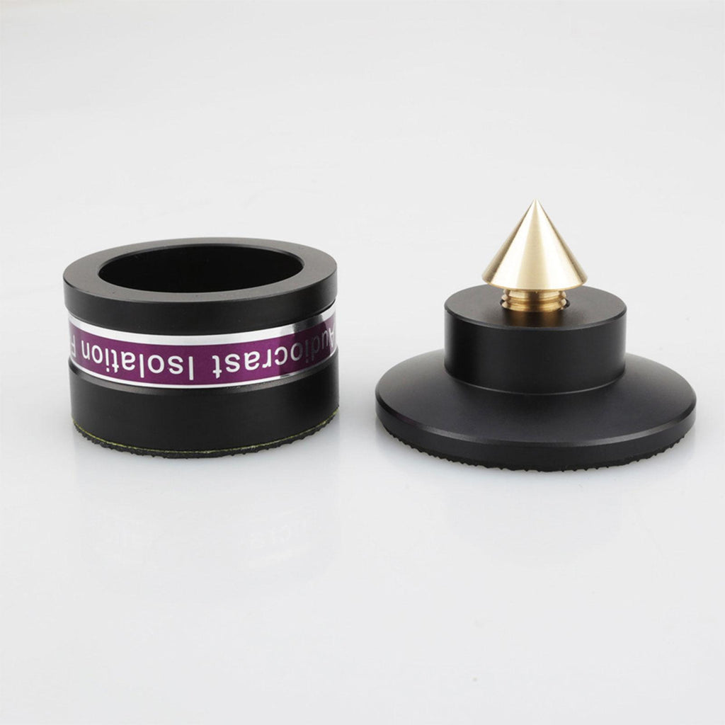 Aluminum Speaker Isolation Spikes Stand Base for Turntables Amp Black ...
