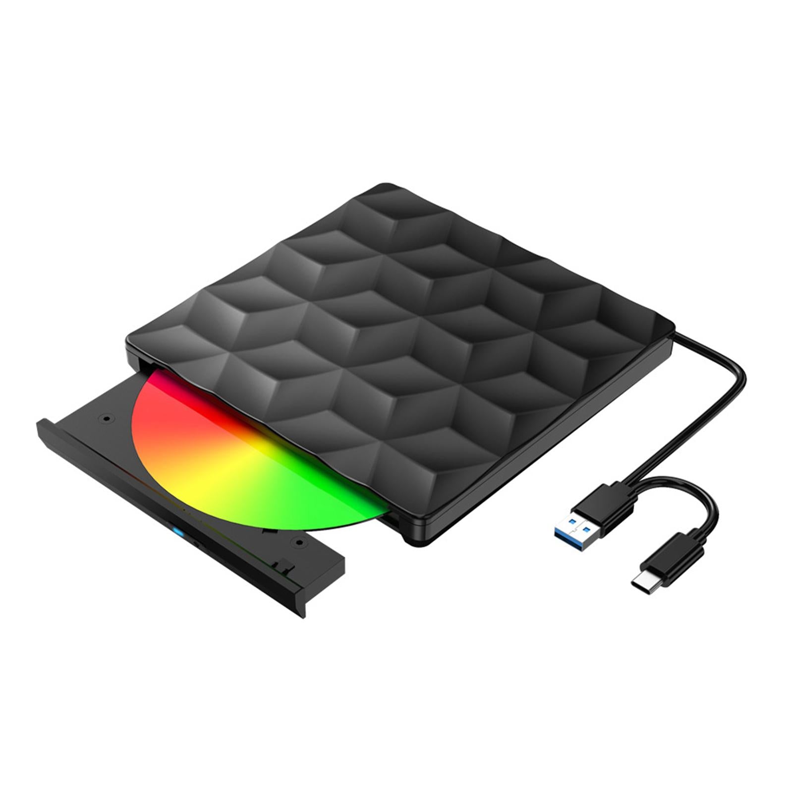 Slim External DVD Drive 2MB Cache Portable DVD Player for PC Laptop De ...