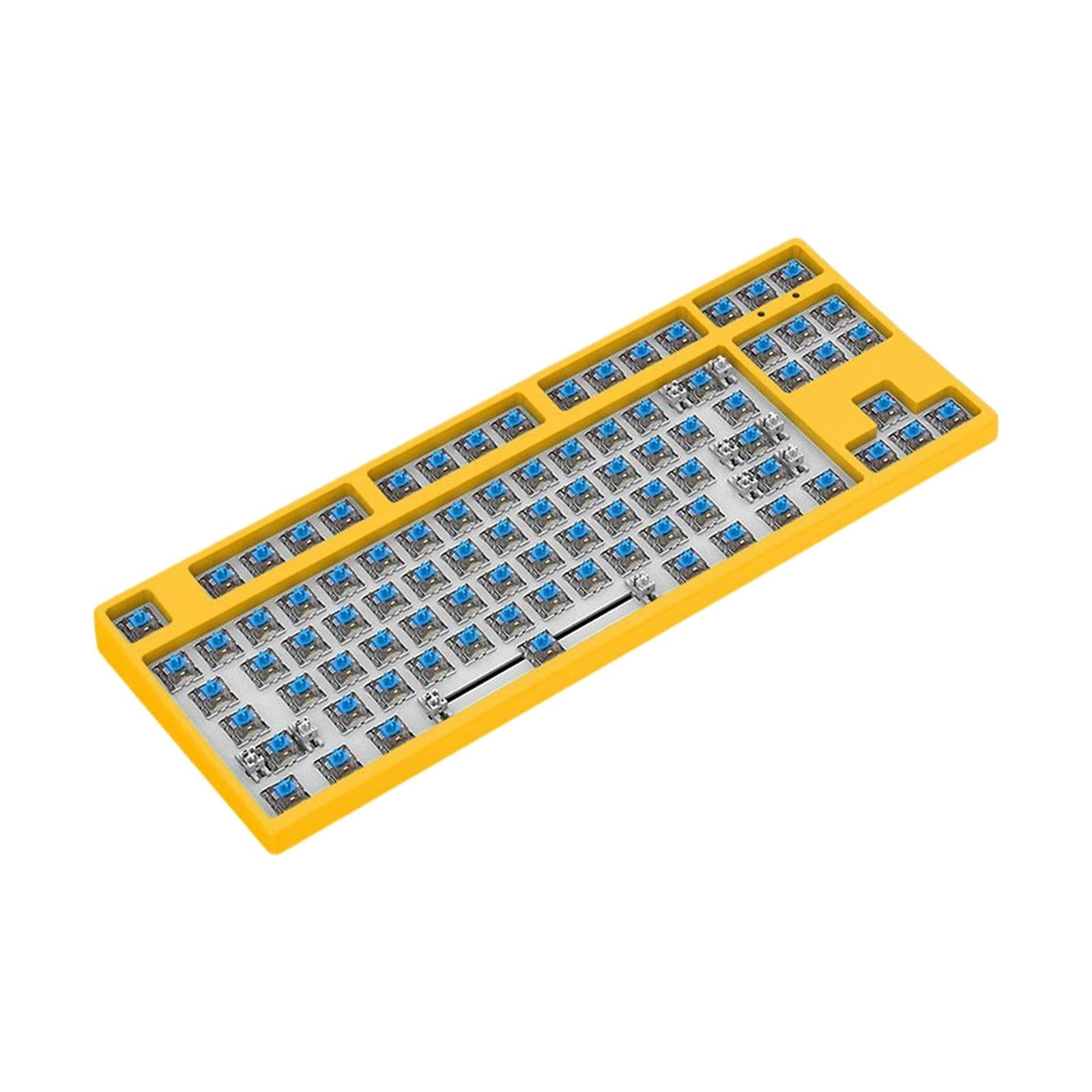 87 Keys DIY Wired Mechanical Keyboard Kit with Blue Switch for PC Part ...