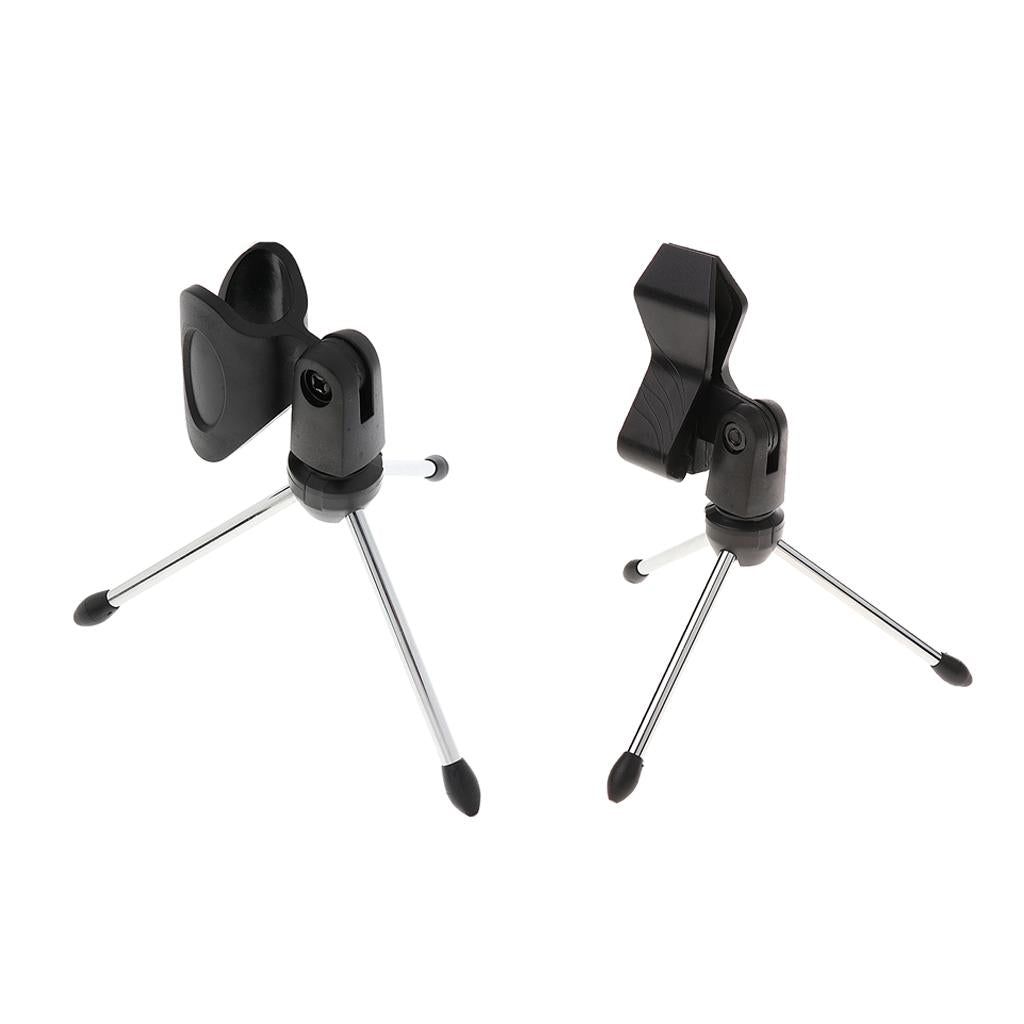 Desktop Tripod Microphone Stand with Clip for Stage Conference #1– UNIQKART