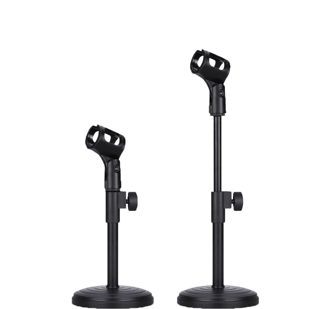 Desktop Microphone Stand Liftable Mic Bracket With Disc Base Mic Accs ...