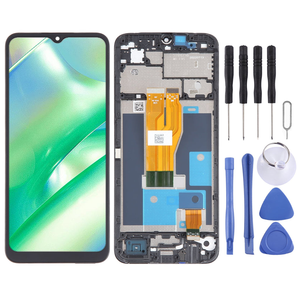 For Realme C33 OEM LCD Screen Digitizer Full Assembly with Frame– UNIQKART