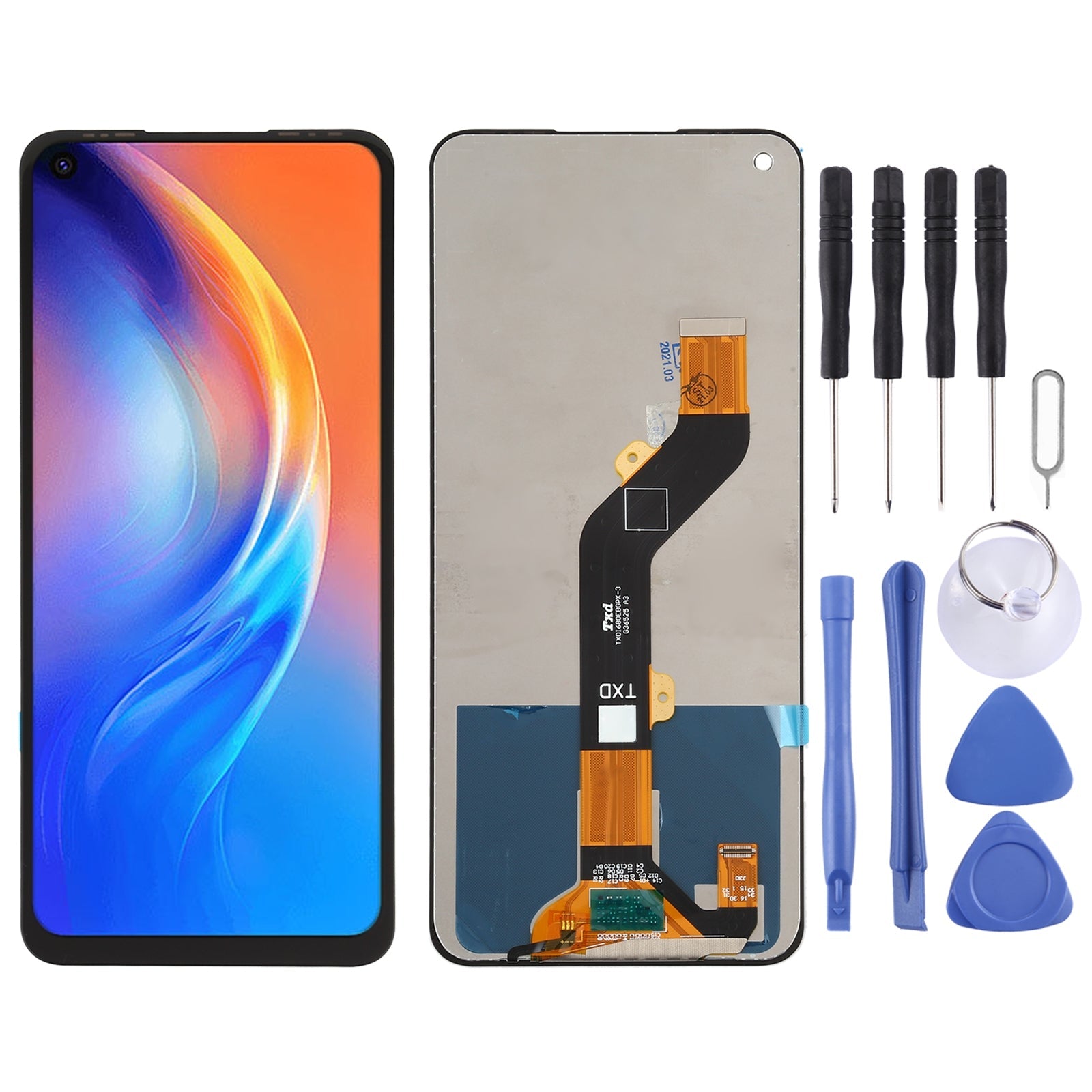 TFT LCD Screen for Tecno Camon 16 CE7, CE7j with Digitizer Full Assemb ...