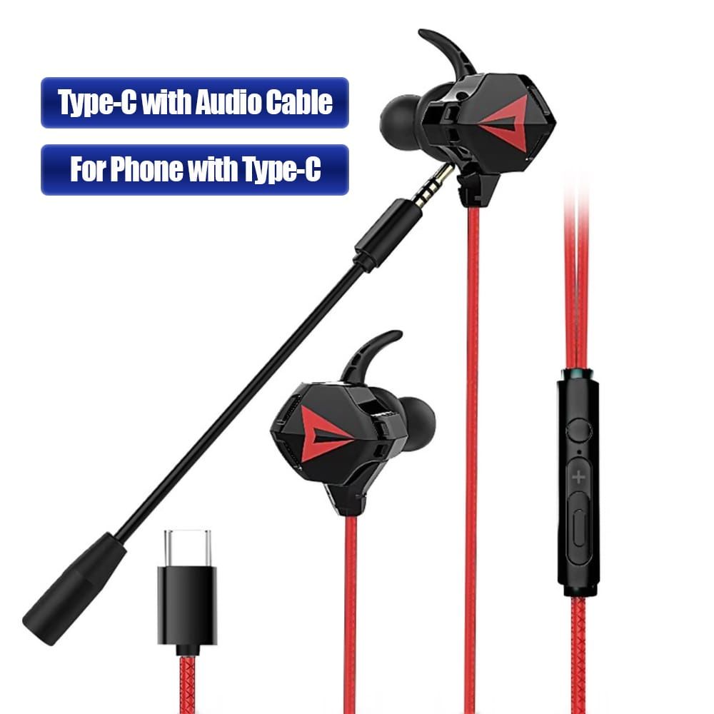 (Type-C) G5 PC Gaming Headset Earphone Headphone With - Red Type-C ...