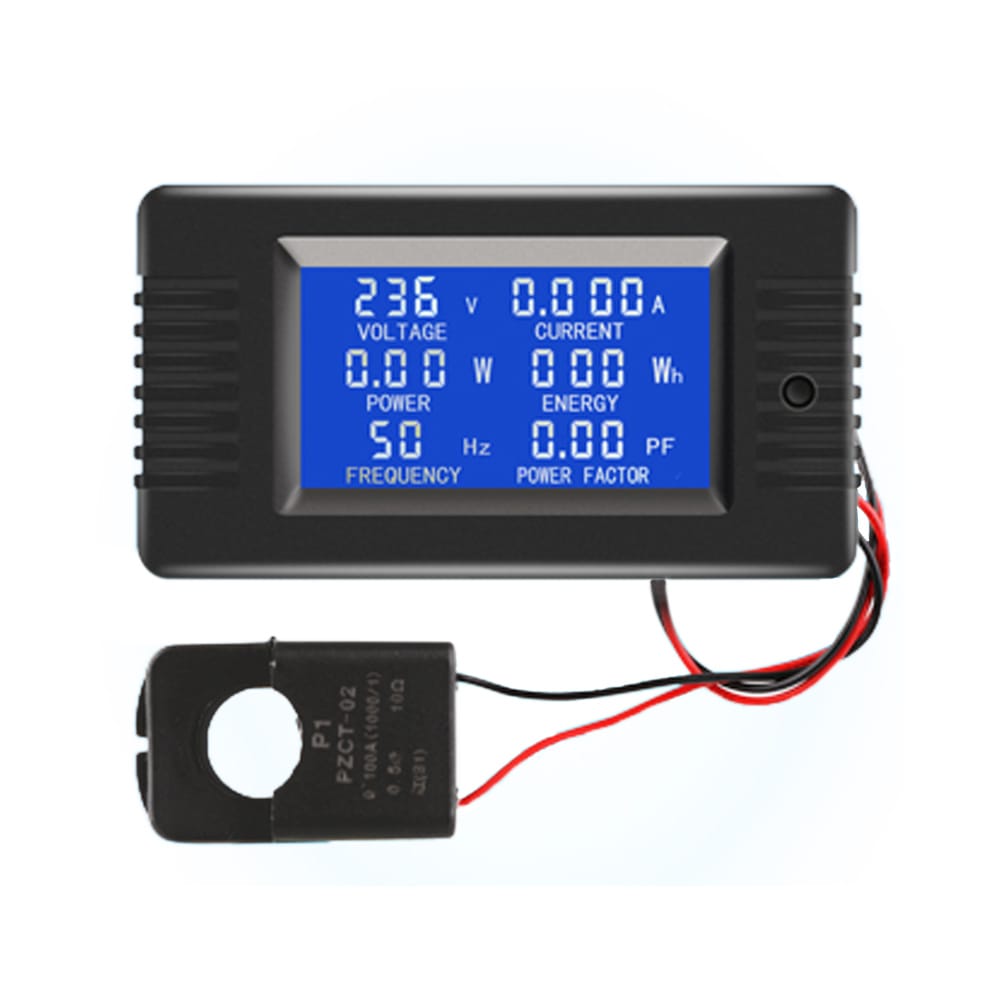 AC Digital Display Power Monitor Meter Voltmeter Ammeter - Open CT ...