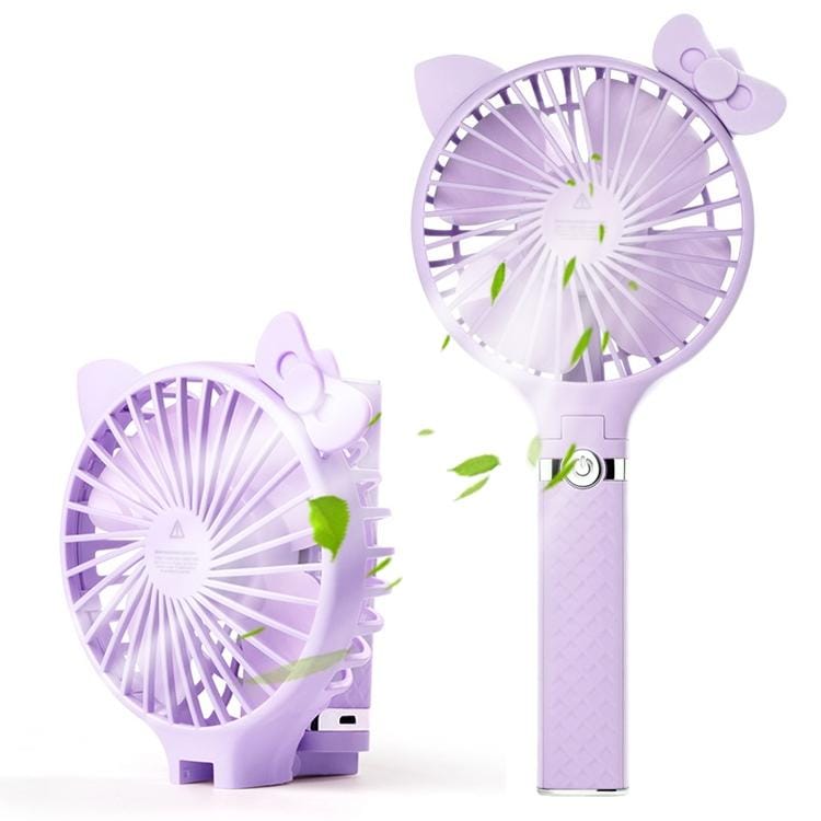 S3 Mini Foldable Handheld Flashlight Electric Fan, with 3 Speed Contro ...