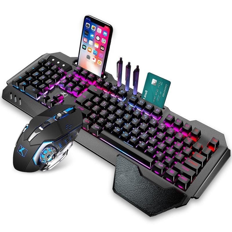 K680 RGB Rechargeable Gaming Wireless Keyboard and Mouse Set (Black ...