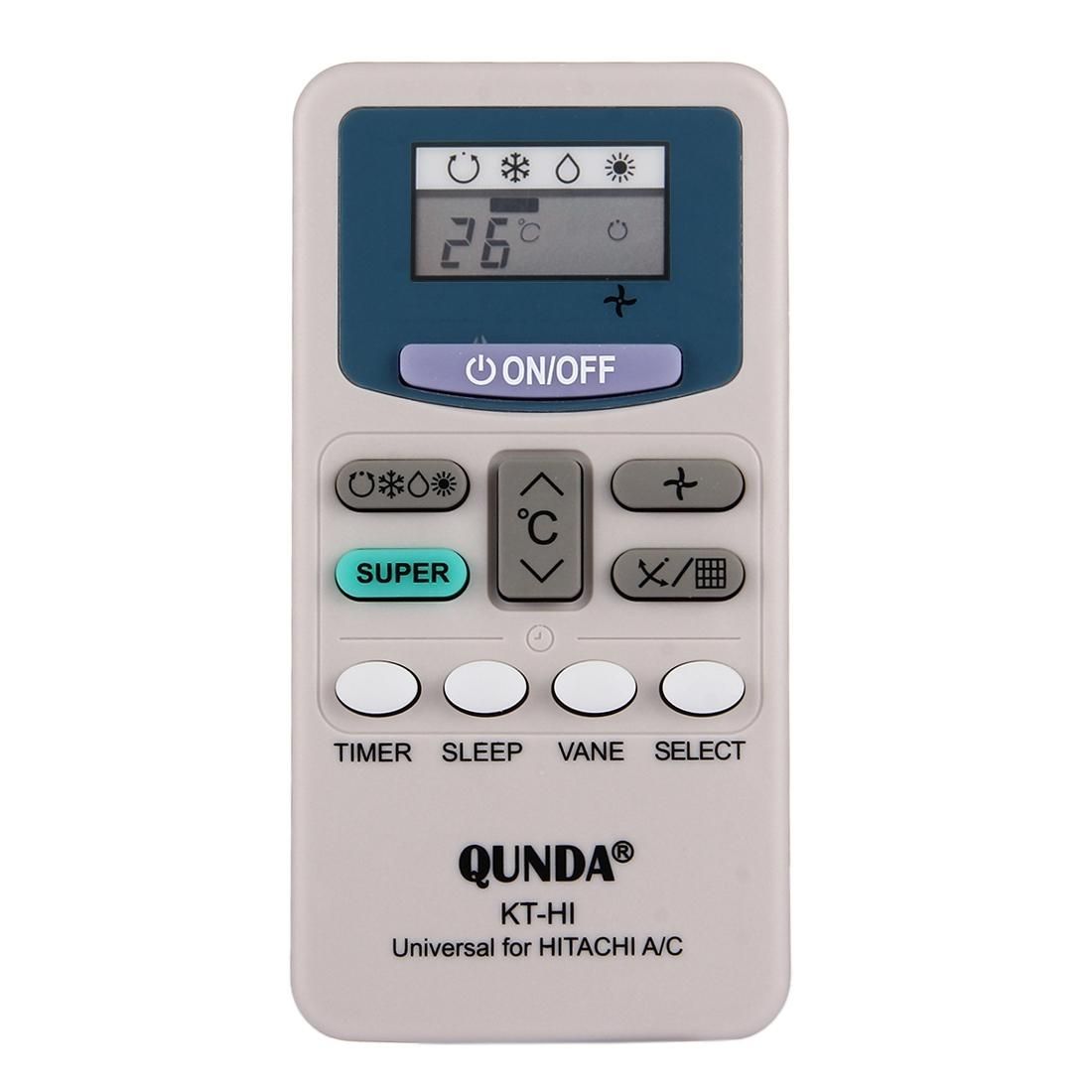QUNDA KT-HI Universal A/C Air-Conditioner Remote Controller with LCD S ...