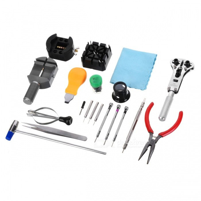 20 Pieces Watch Repairing Tool Kit with Storage Box – UNIQKART