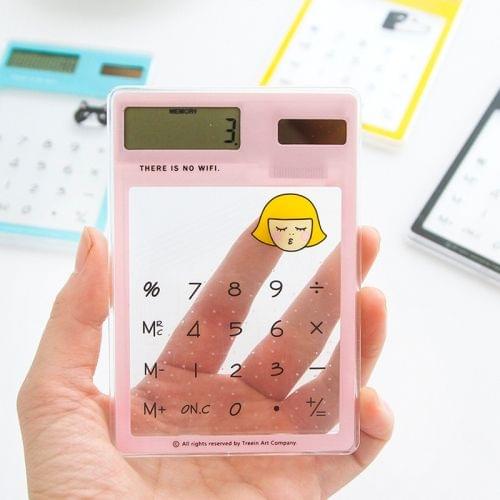 8 Digits LED Screen Calculator with Transparent Touch Pad & Solar Pane ...