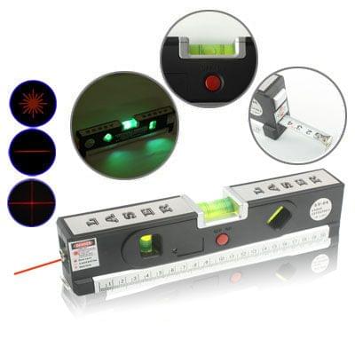 Laser Level with Tape Measure Pro 4 (100cm) / Level Bubbles with LED L ...
