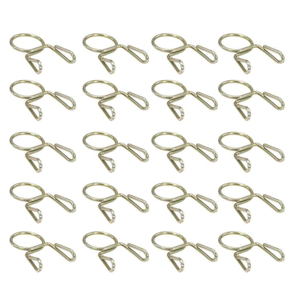 20X Fuel Line Hose Tubing Spring Clip Clamp 7mm For Motorcycle ATV Sco ...