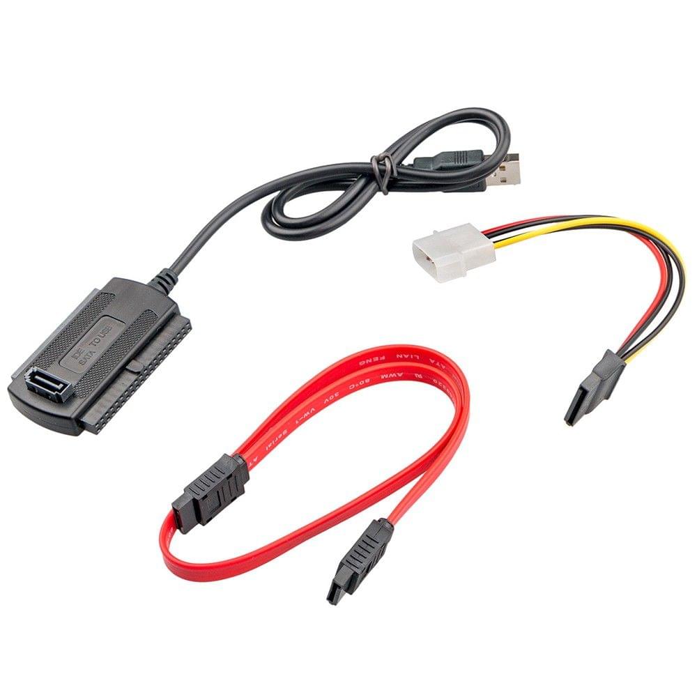 SATA/PATA/IDE Drive to USB 2.0 Adapter Converter Cable Hot-Swap Plug a ...