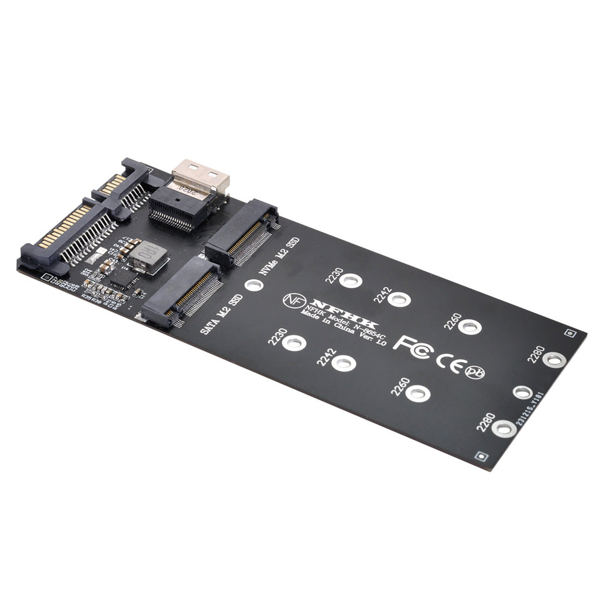 SF-016 SATA Adapter SFF-8654 to U2 Kit NGFF M-Key to Slimline SAS NVME ...