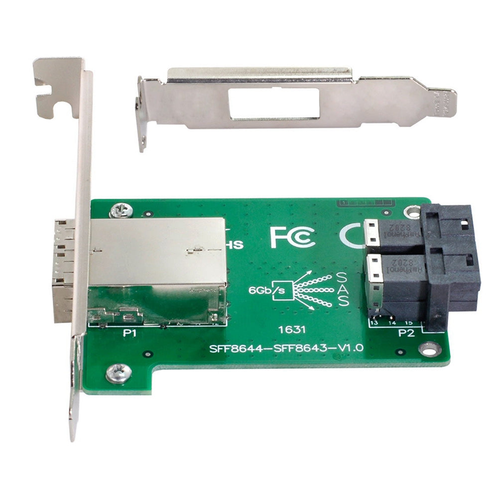 SF-021 Dual Ports Mini SAS HD SFF-8644 To Internal SAS HD SFF-8643 PCB ...