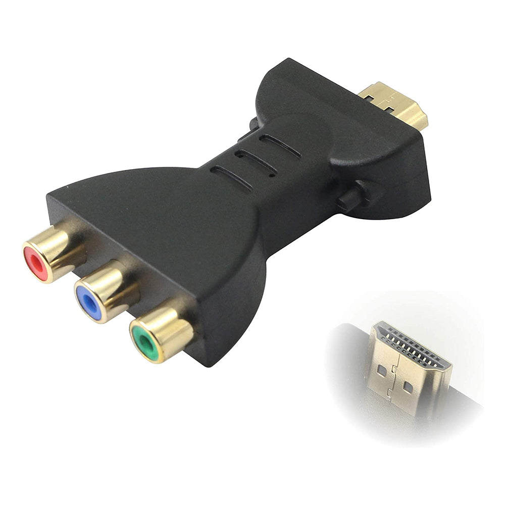 HDMI Male to 3 RCA Female Adapter AV Audio Video Converter TV DVD Proj ...