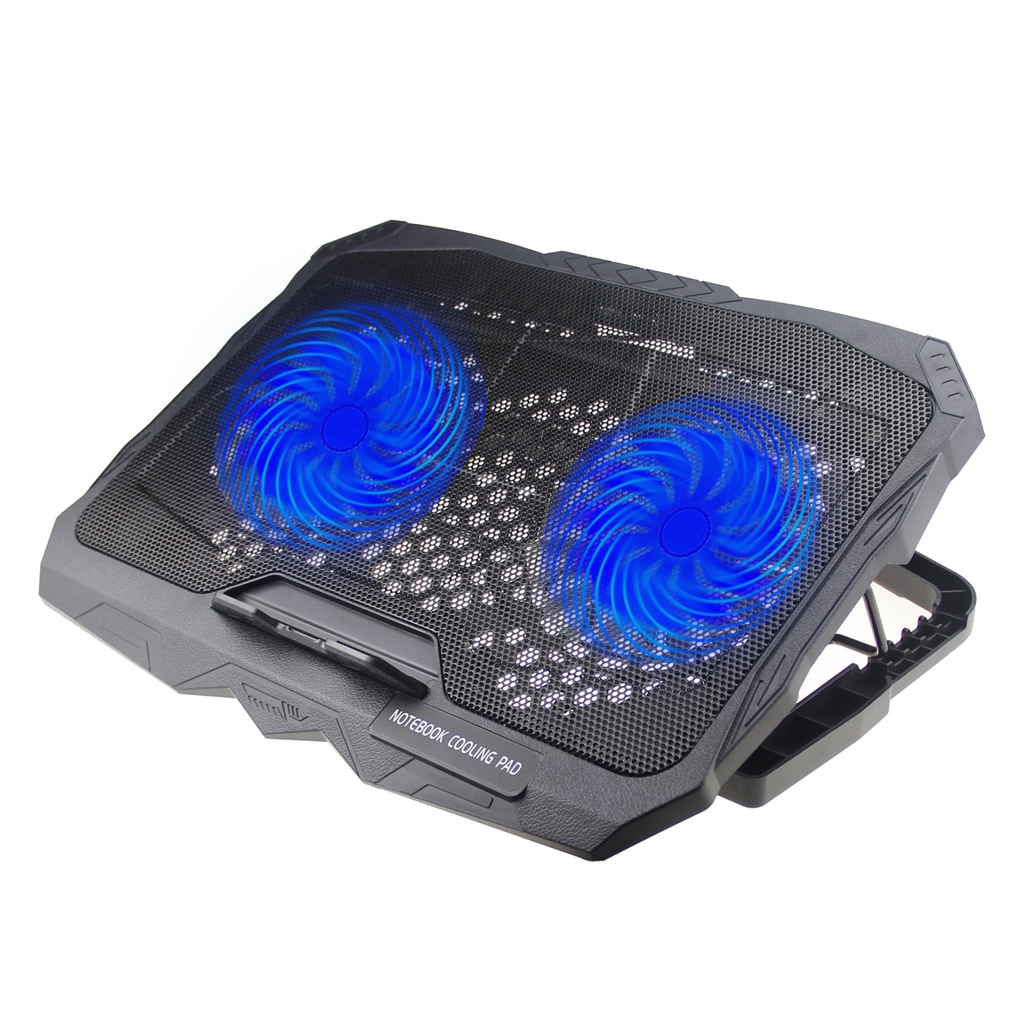 X2 Dual Fan Height Adjustable Mute Notebook Cooler Stand Desktop Lapto ...