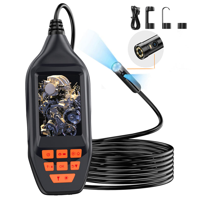 M30 1m Wire Industrial Borescope Inspection 5mm Dual-Lens 7-LED Waterp ...
