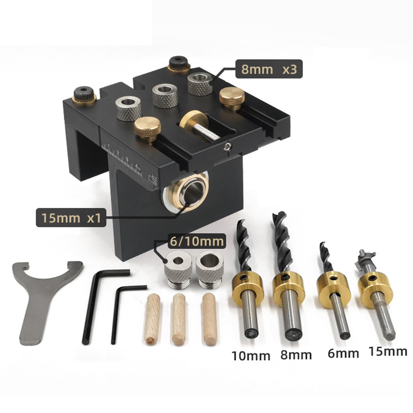 Drill Guide Sleeve Drill Punch Locator Wood Drilling silver Bushings ...